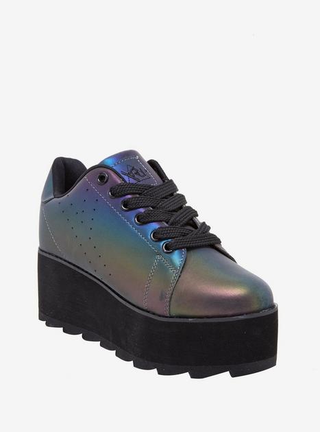 Y.R.U. Lala Reflective Platform Sneakers | Hot Topic