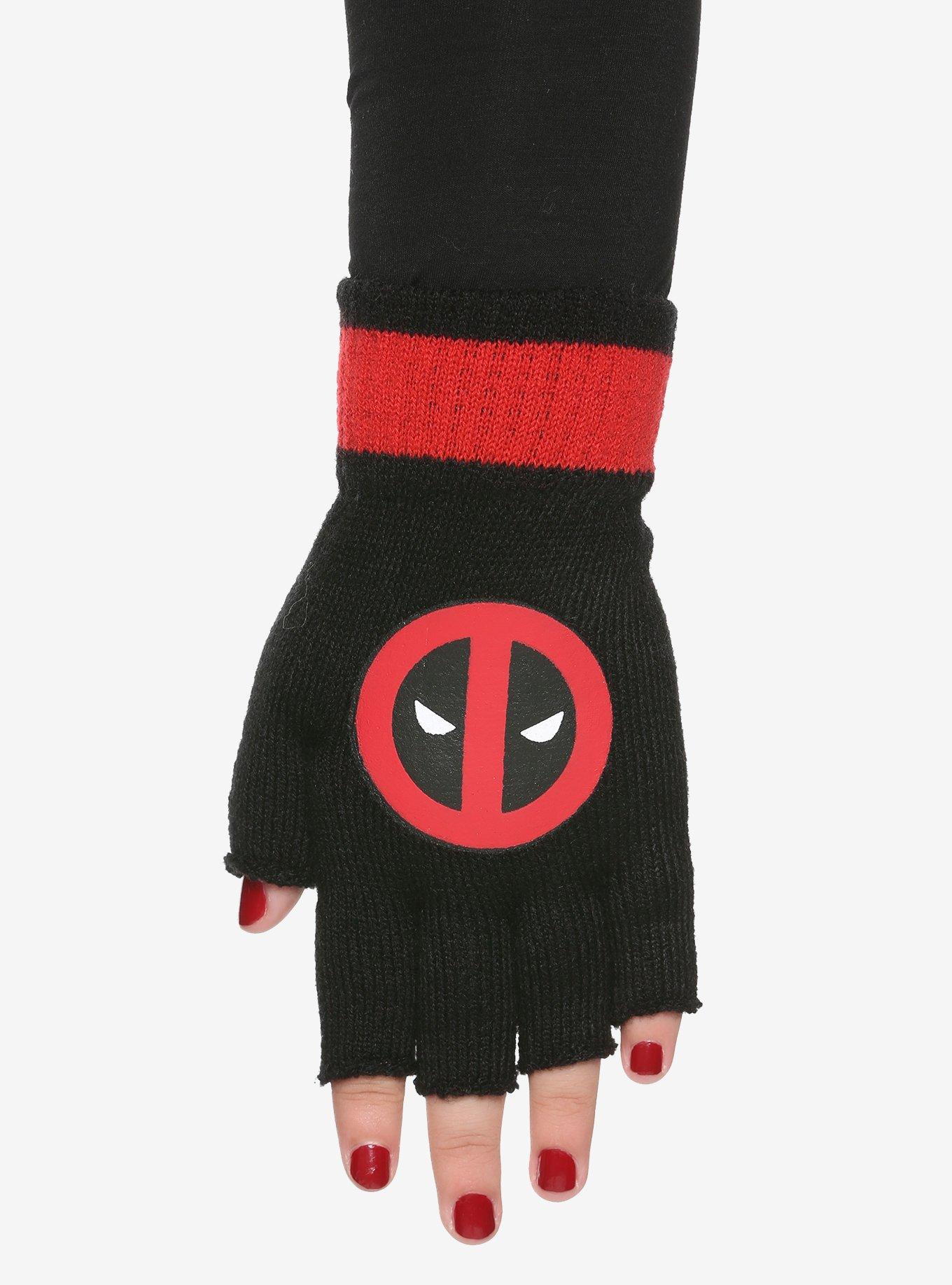 Marvel Deadpool Fingerless Gloves | Hot Topic