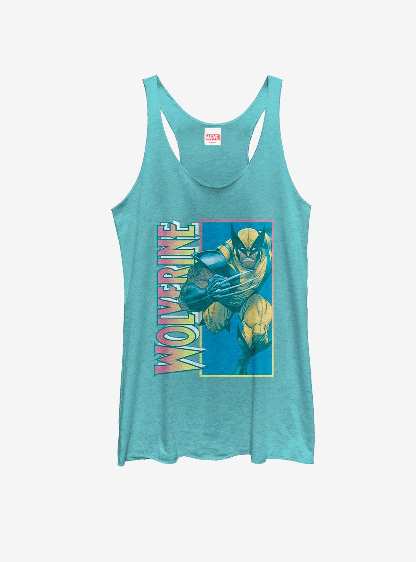 Marvel X-Men Wolverine Claw Womens Tank Top - BLUE | BoxLunch