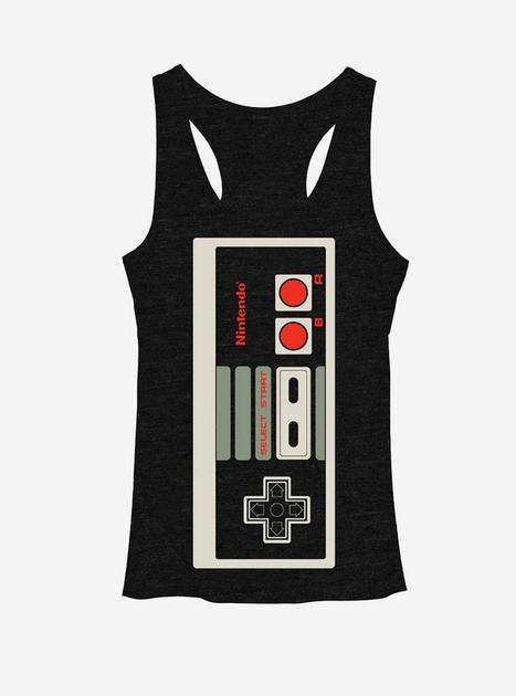 Nintendo Big NES Controller Womens Tank - BLACK | BoxLunch