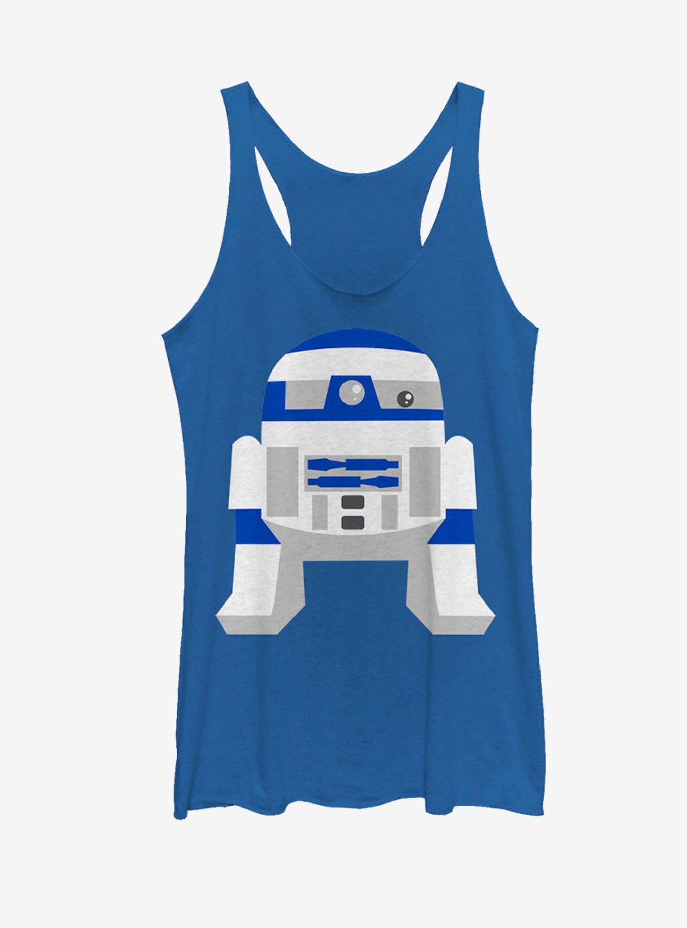 Star Wars Cute Cartoon R2-D2 Womens Tank - BLUE | BoxLunch