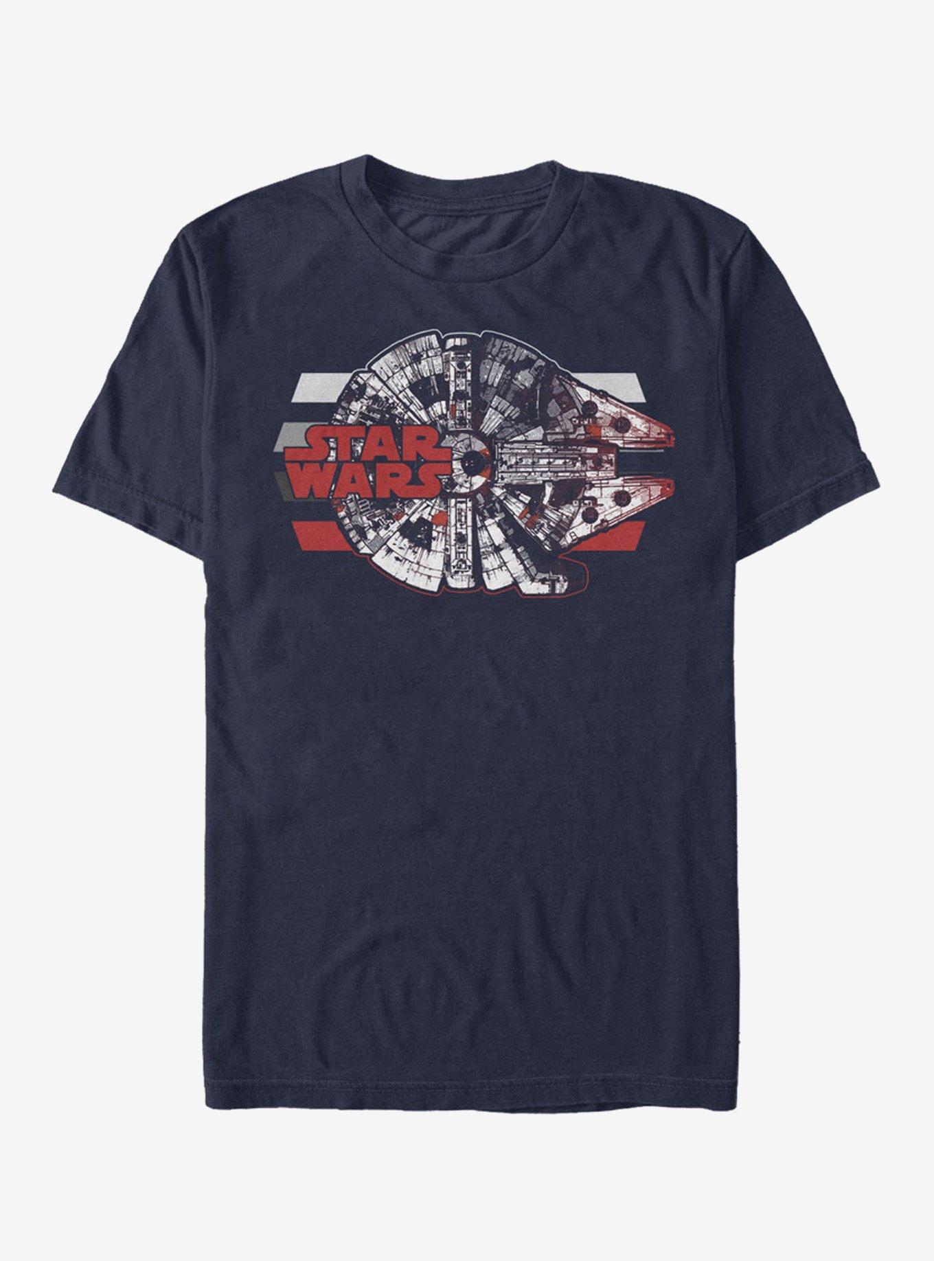 Star Wars Millennium Falcon Profile T-Shirt - BLUE | BoxLunch