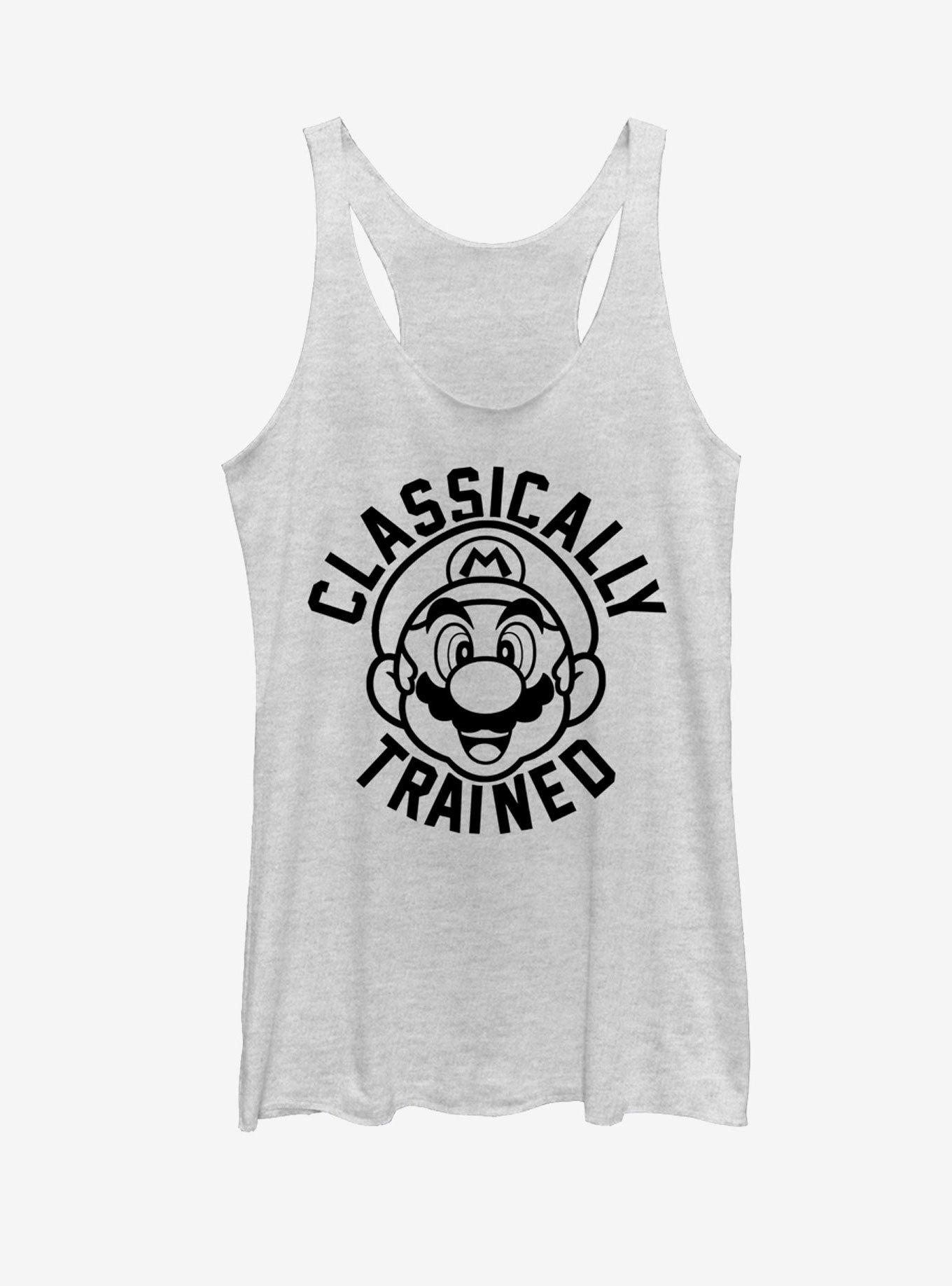 Nintendo Mario Classically Trained Womens Tank - WHITE | BoxLunch