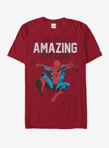 Marvel Spider-Man Amazing Dad T-Shirt - GREY | BoxLunch