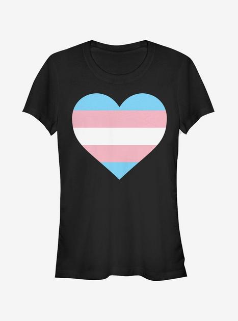 Trans Heart Girl's Tee - BLACK | Hot Topic