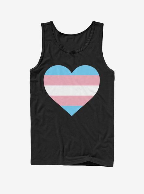 Trans Heart Tank - BLACK | Hot Topic