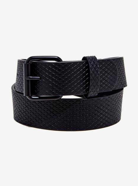 Black Diamond Pattern Belt | Hot Topic
