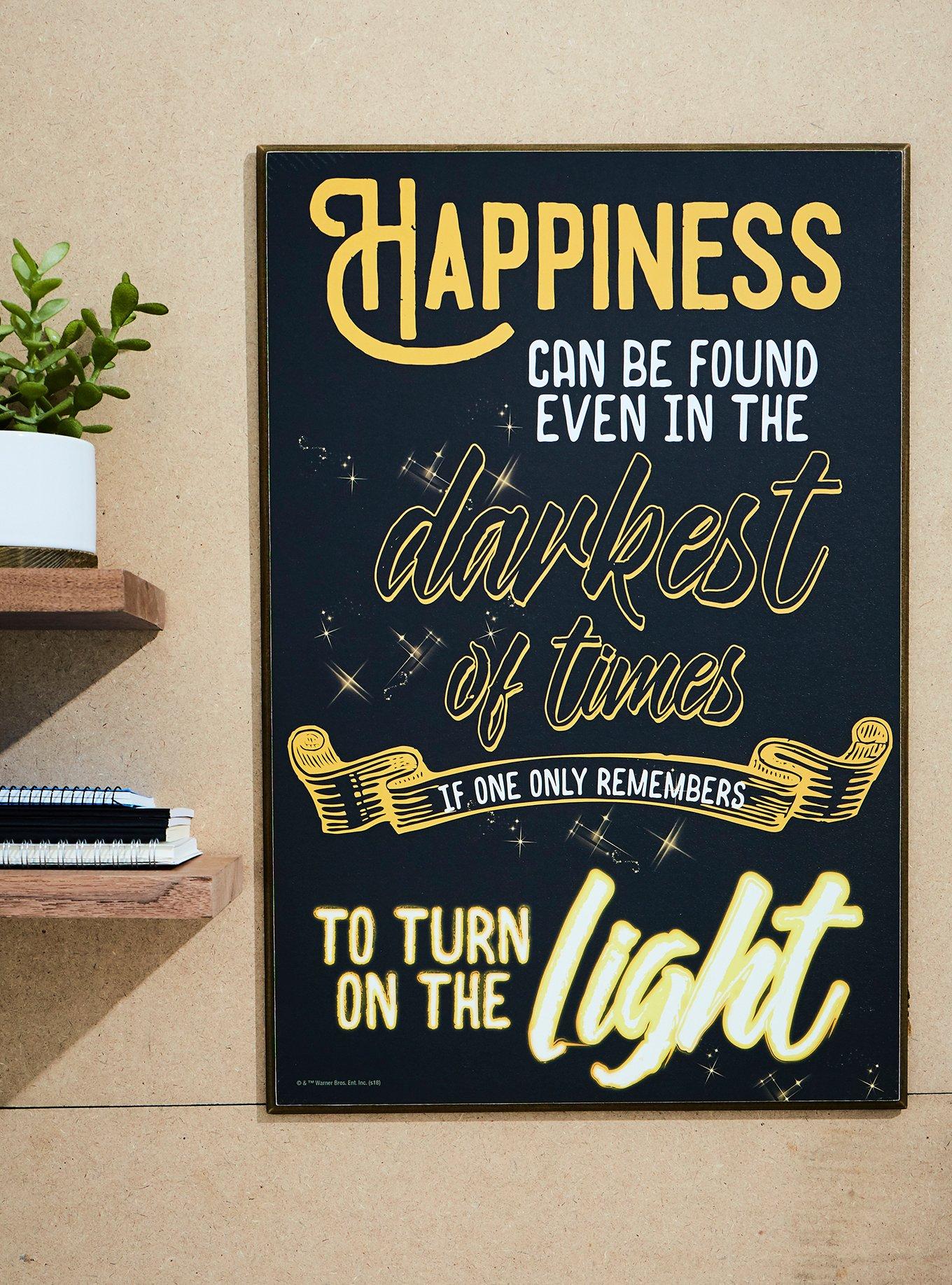Harry Potter Happiness Wood Poster | Hot Topic