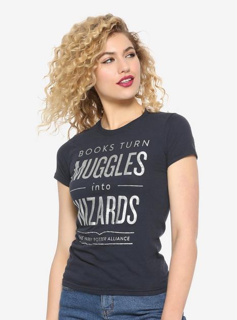 Harry Potter Books Turn Muggles Into Wizards Girls T-Shirt | Hot Topic