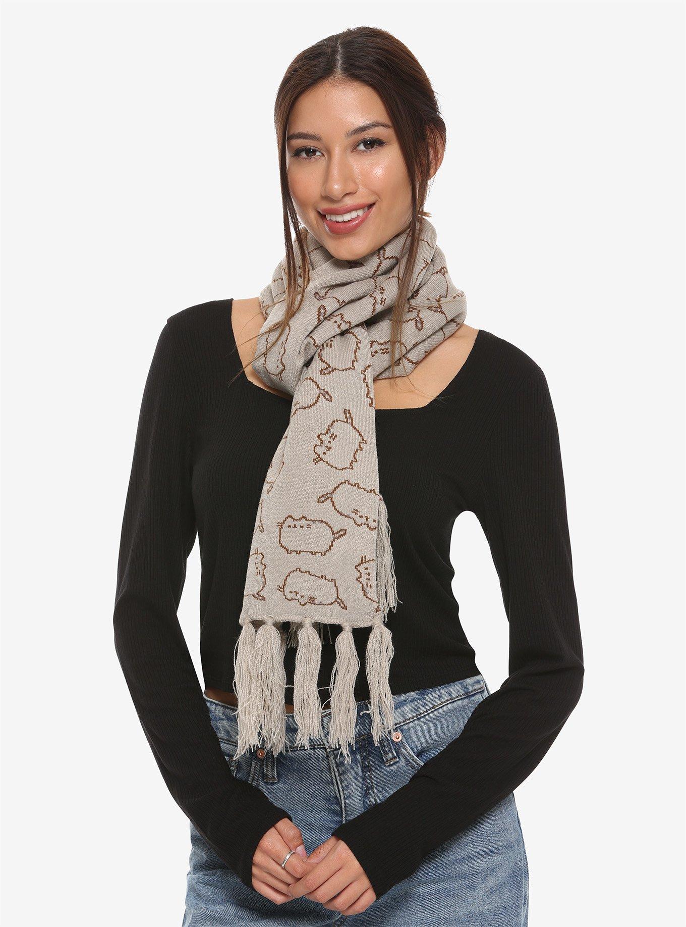 Pusheen Toss Print Knit Scarf | Hot Topic