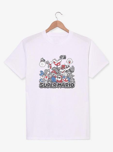 Nintendo Super Mario Color Squad T-Shirt - WHITE | BoxLunch