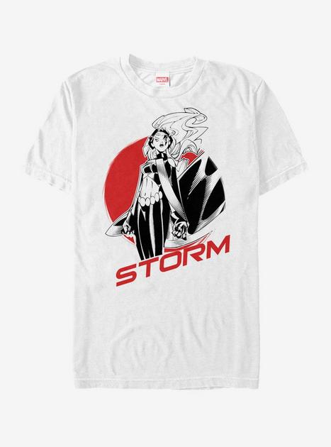 Marvel X-Men Storm Badge T-Shirt - WHITE | BoxLunch