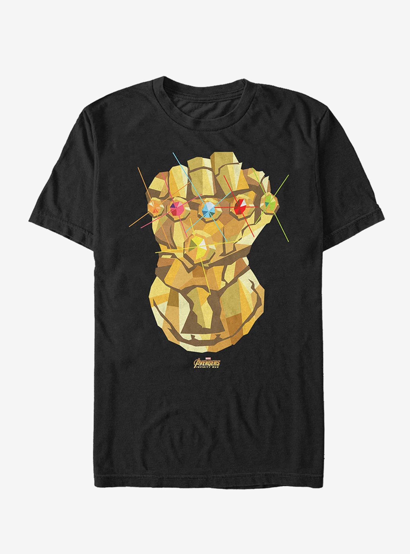 Marvel Avengers: Infinity War Geometric Gauntlet T-Shirt - BLACK | BoxLunch