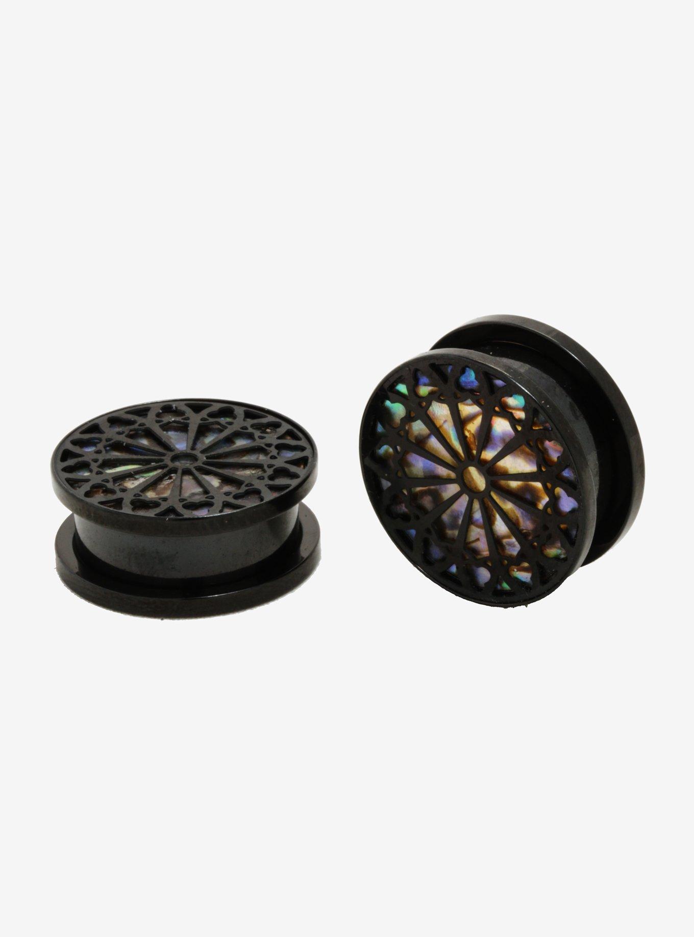 Steel Black Shell Mandala Spool Plug 2 Pack | Hot Topic