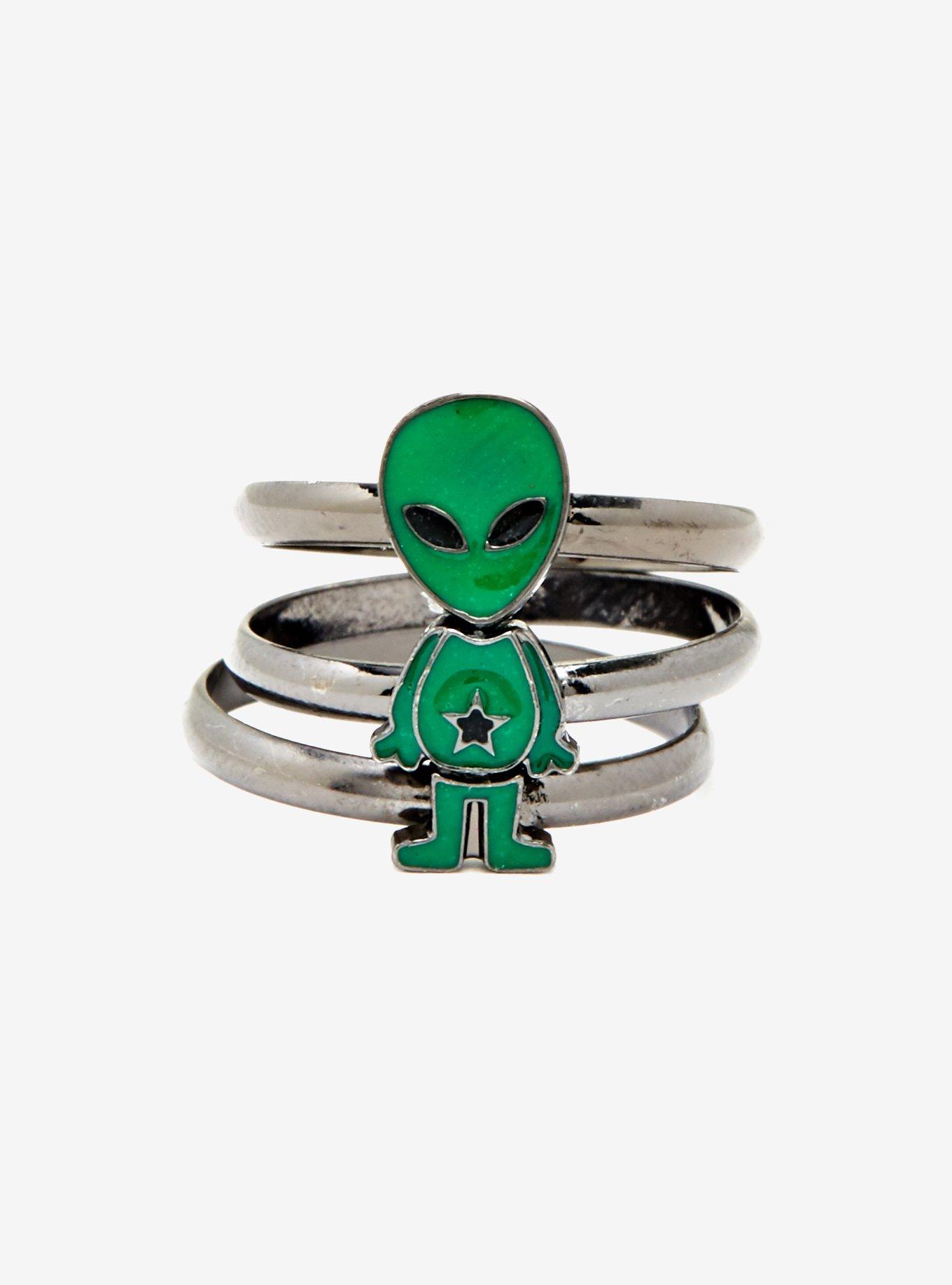 Alien Stackable Ring Set | Hot Topic