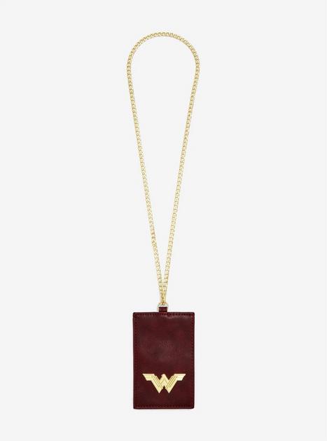 DC Comics Wonder Woman Card Wallet With Chain Lanyard | Hot Topic
