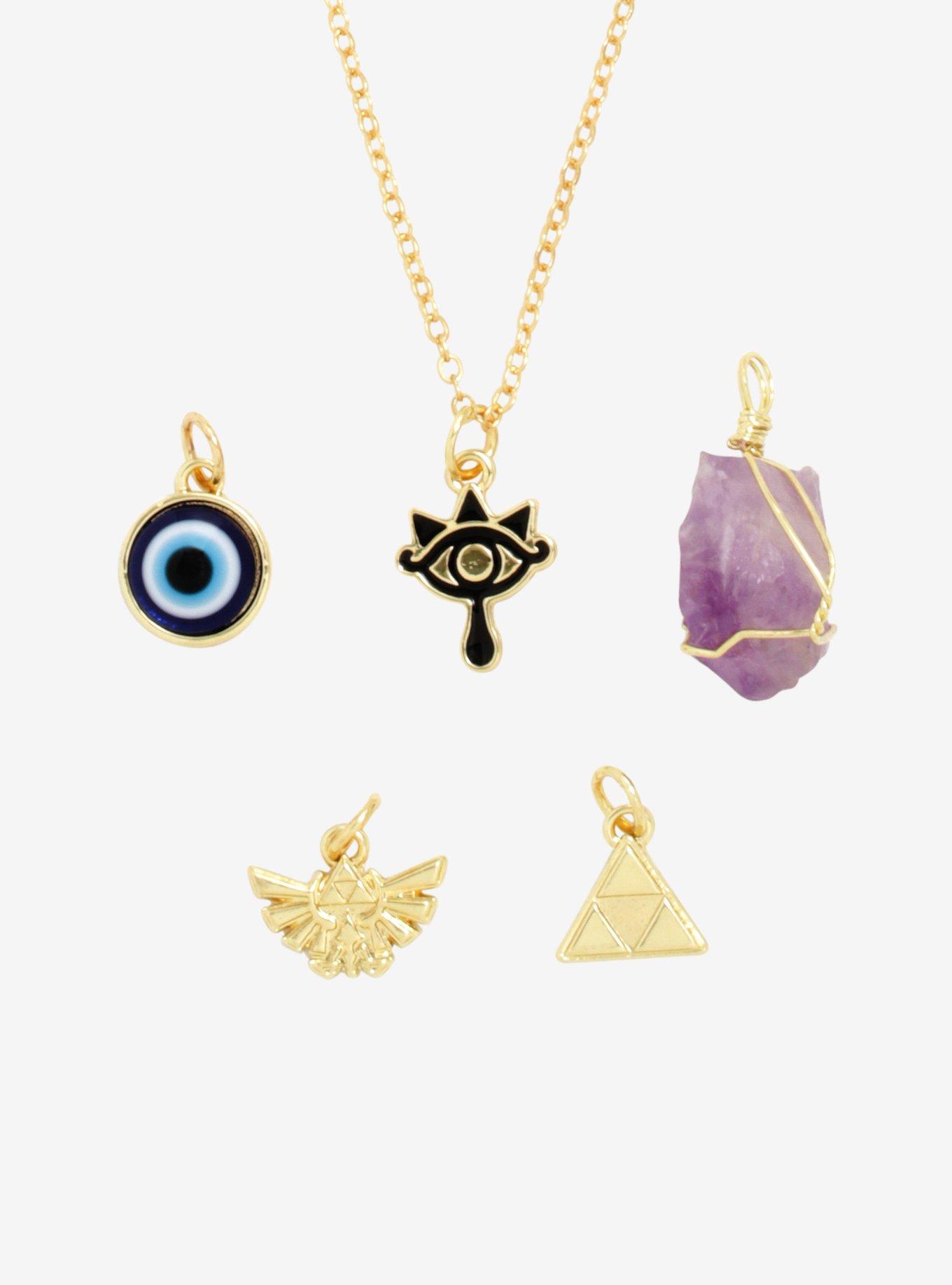 The Legend Of Zelda Multi Charm Necklace Set | Hot Topic