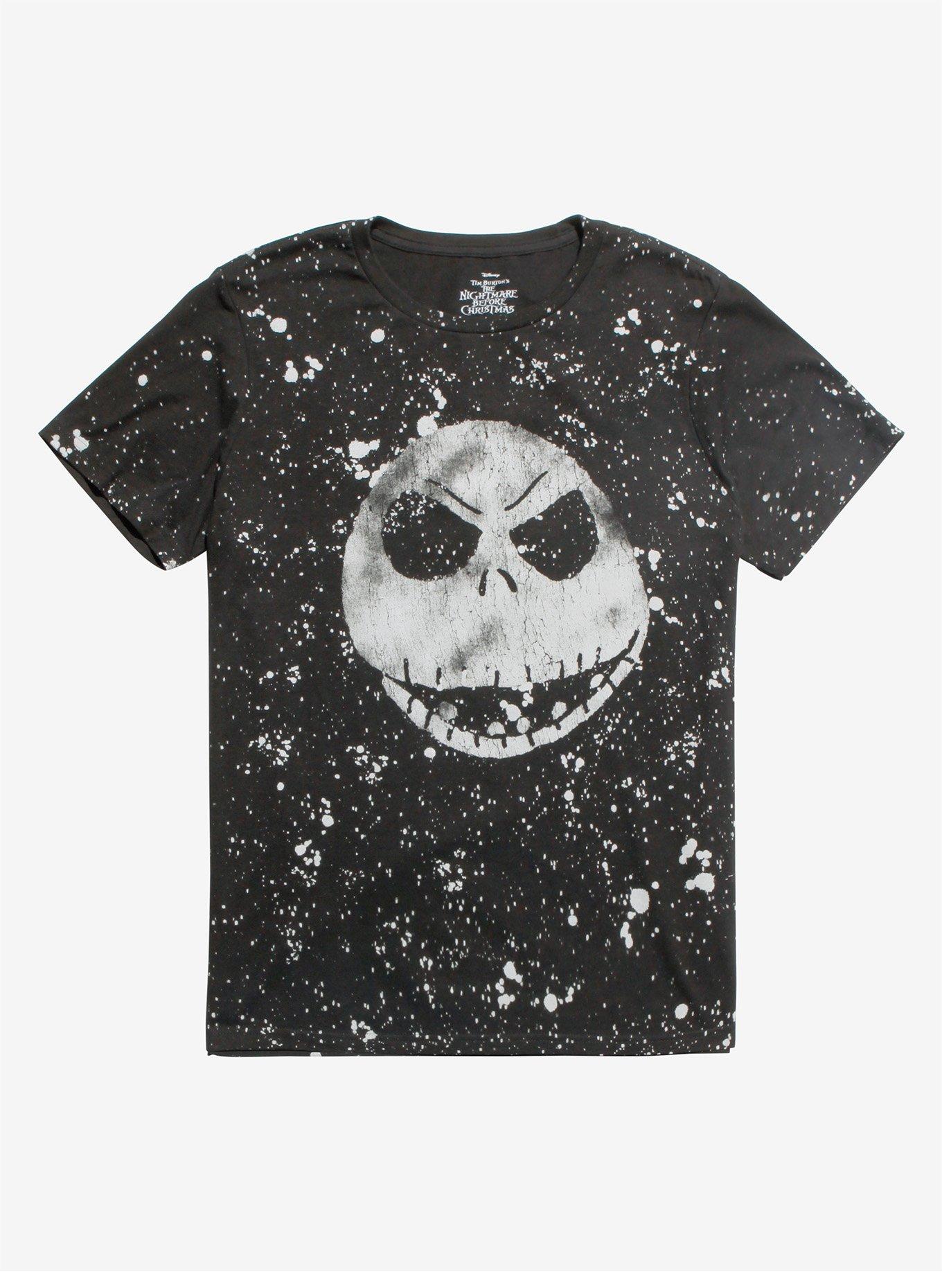 The Nightmare Before Christmas Jack Head Splatter T-Shirt | Hot Topic