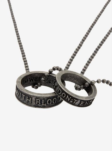 Supernatural Family Ring Necklace Set | Hot Topic