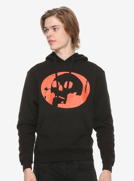 Gorillaz Red Skull Hoodie Hot Topic