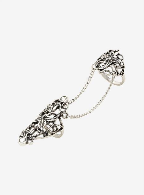 Filigree Full Finger Chain Ring | Hot Topic