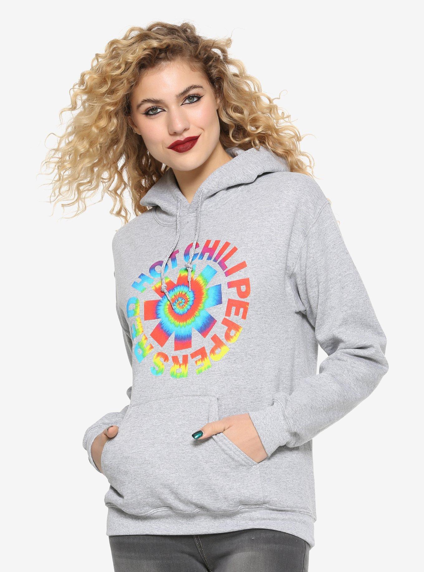 Red Hot Chili Peppers Tie Dye Logo Girls Hoodie Hot Topic