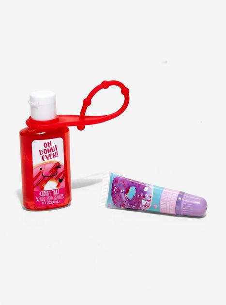 The Taste Squad Donut Panic Lip Gloss Hand Sanitizer Set | Hot Topic