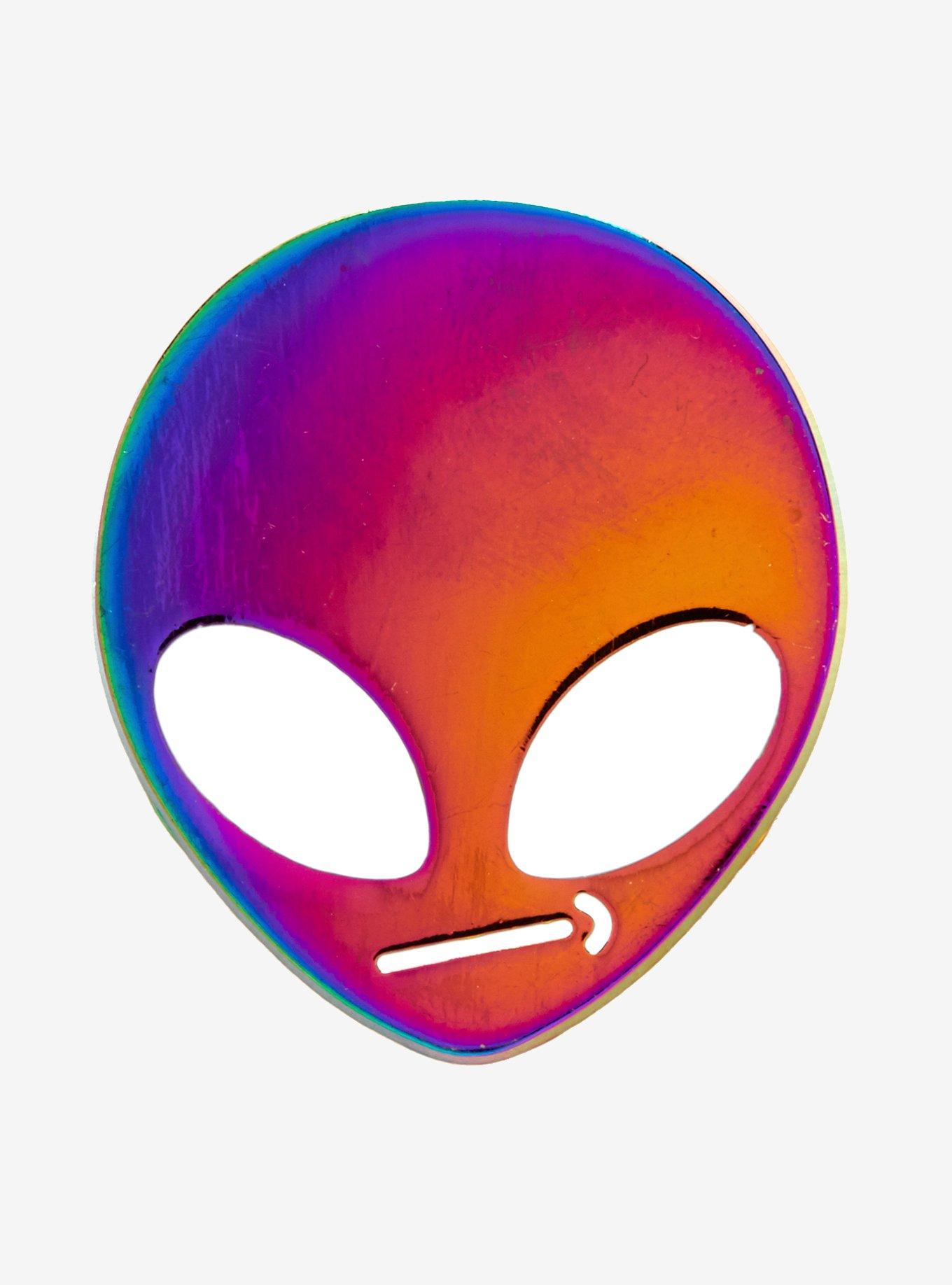 Alien Face Anodized Enamel Pin | Hot Topic