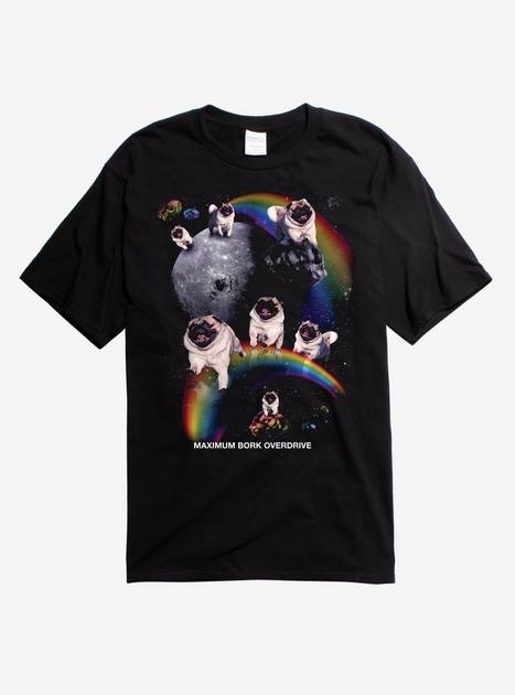 Maximum Bork Overdrive Pug T-Shirt - BLACK | Hot Topic