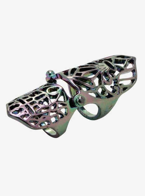 Blackheart Anodized Armor Ring | Hot Topic