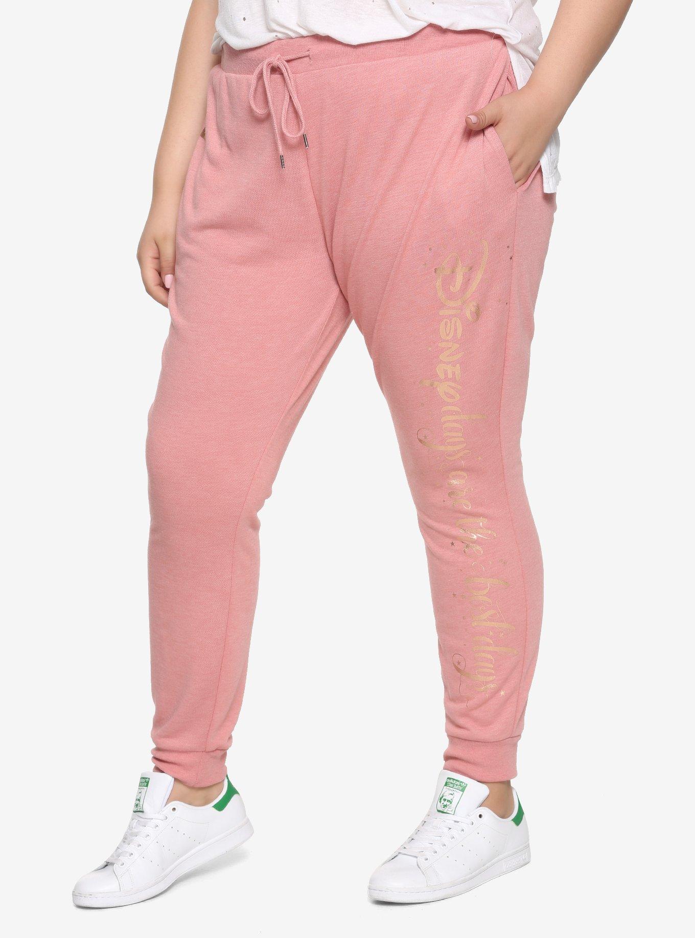 Her Universe Destination Disney Rose Gold Jogger Pants Plus Size Hot