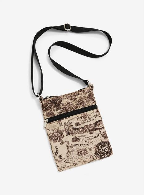 The Legend Of Zelda Hyrule Map Passport Crossbody Bag | Hot Topic