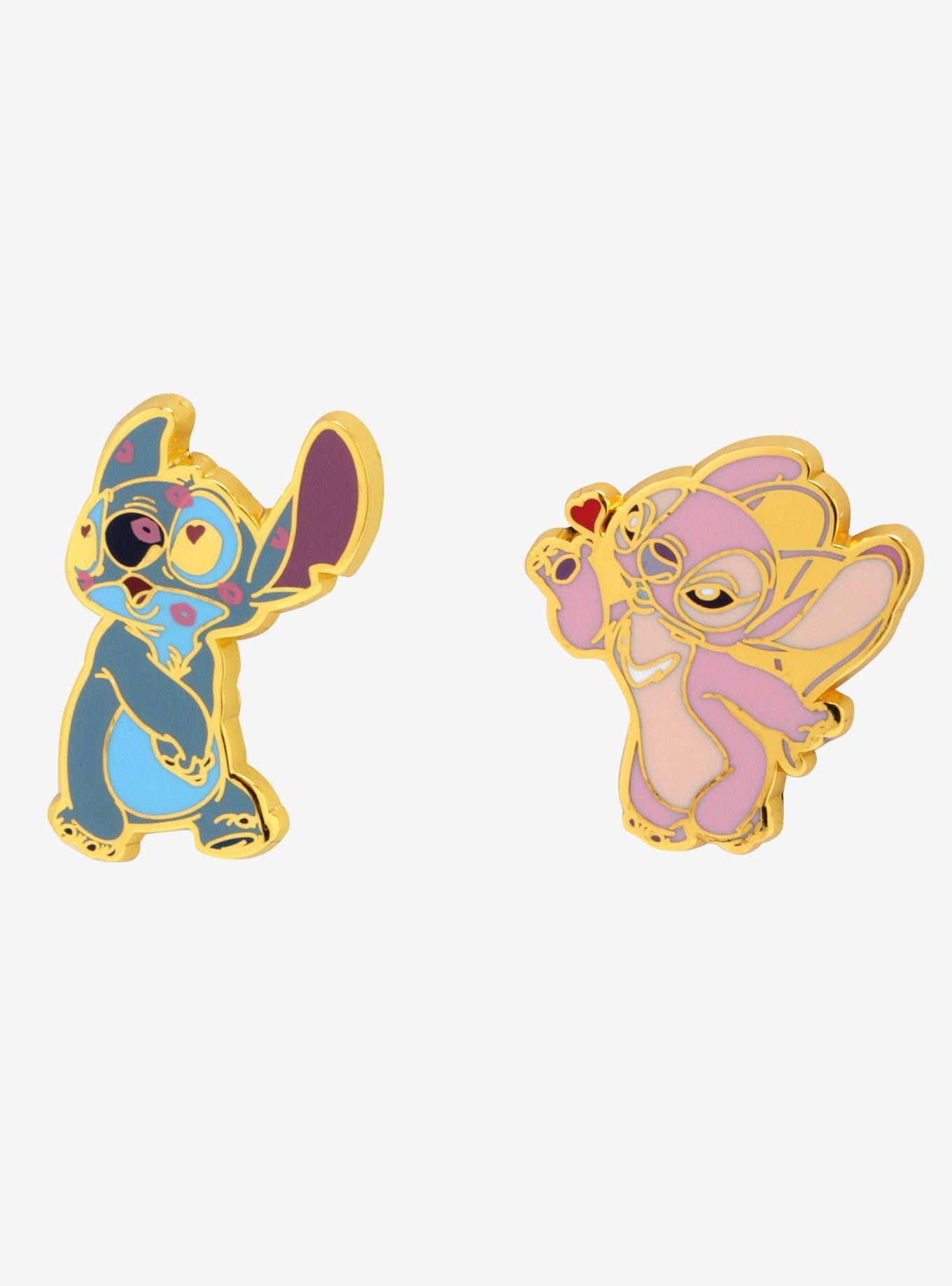 Disney Lilo & Stitch Angel & Stitch Enamel Pin Set - BoxLunch Exclusive ...