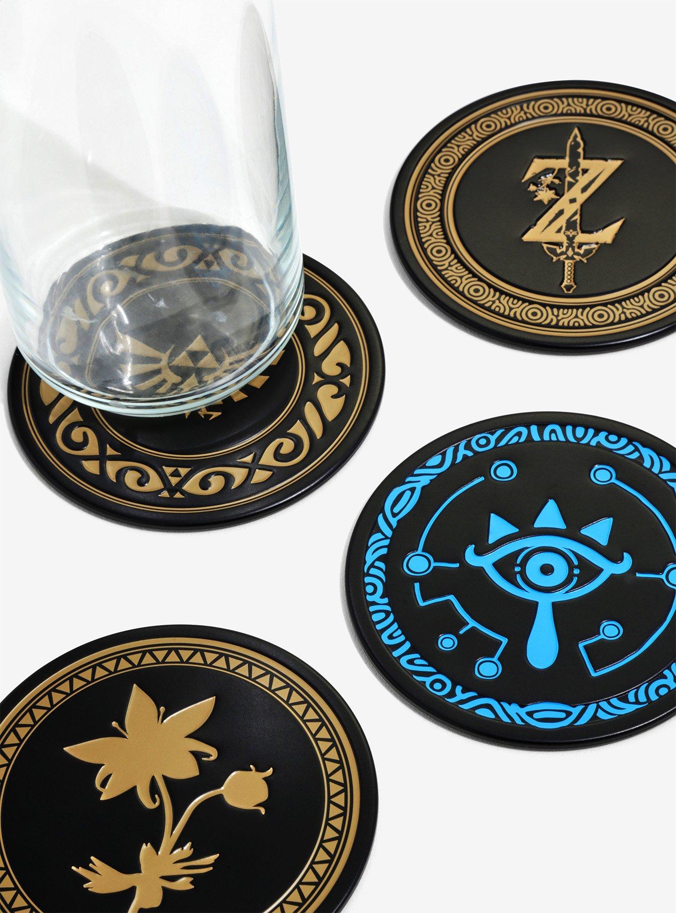 Paladone The Legend Of Zelda Metal Drink Coasters With Cork, 45% OFF