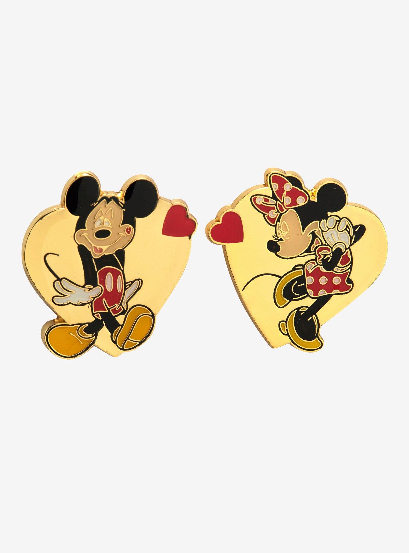 Disney Mickey Mouse & Minnie Mouse Enamel Pin Set - BoxLunch Exclusive ...