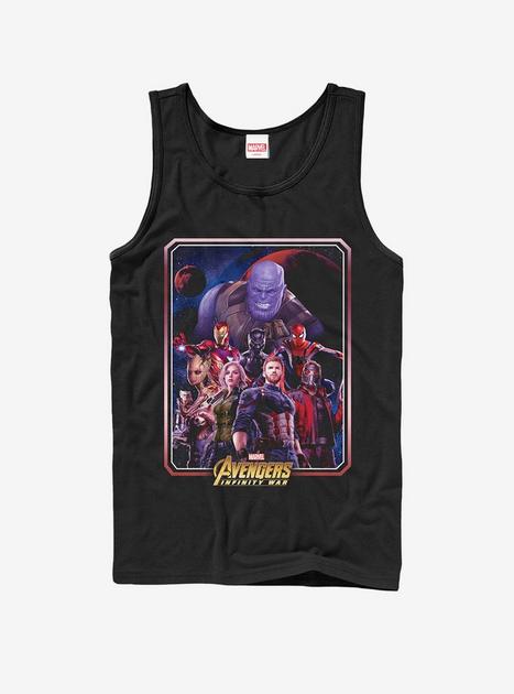 Marvel Avengers: Infinity War Character Frame Tank - BLACK | Hot Topic