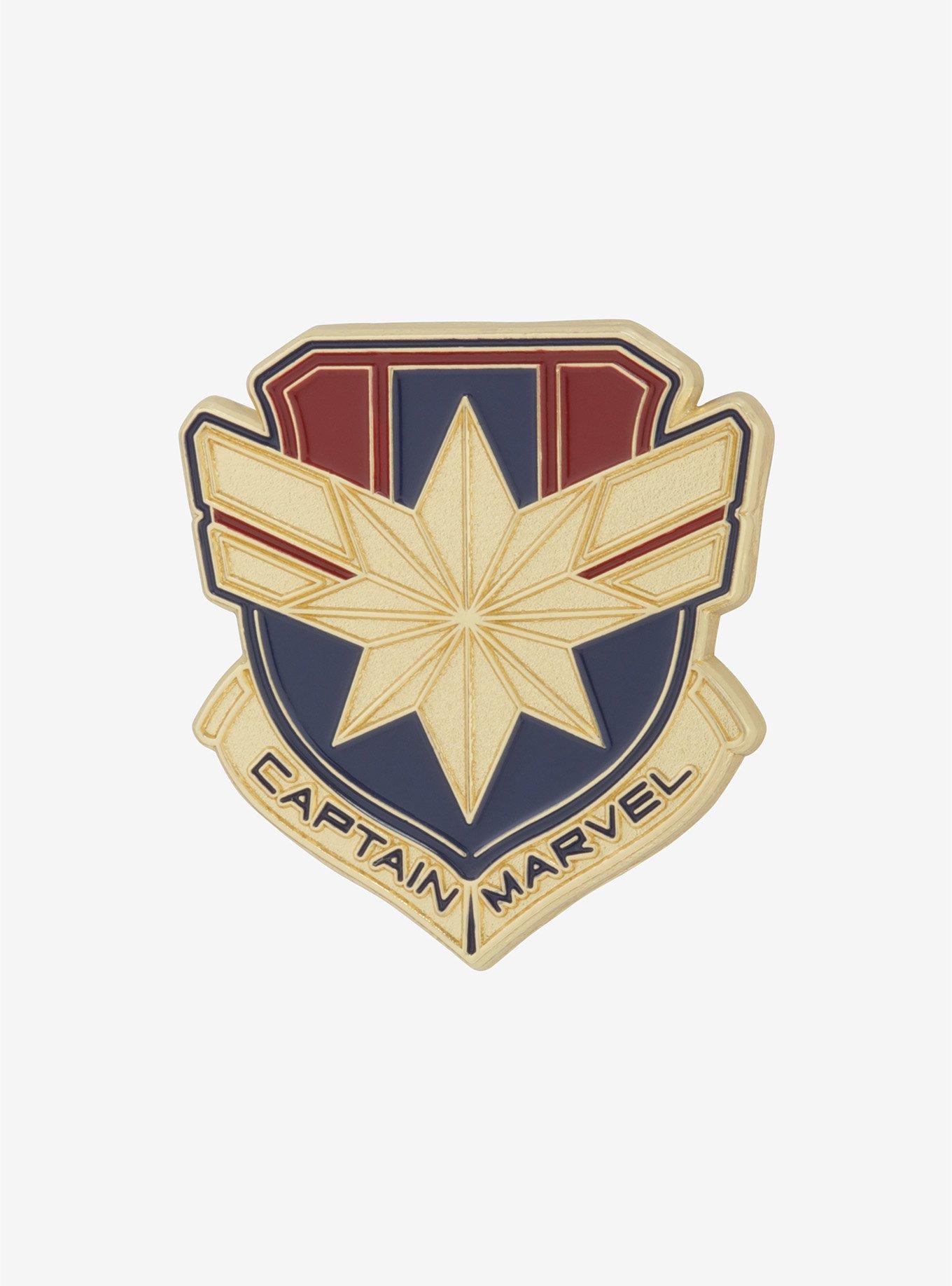 Marvel Captain Marvel Crest Enamel | Hot Topic