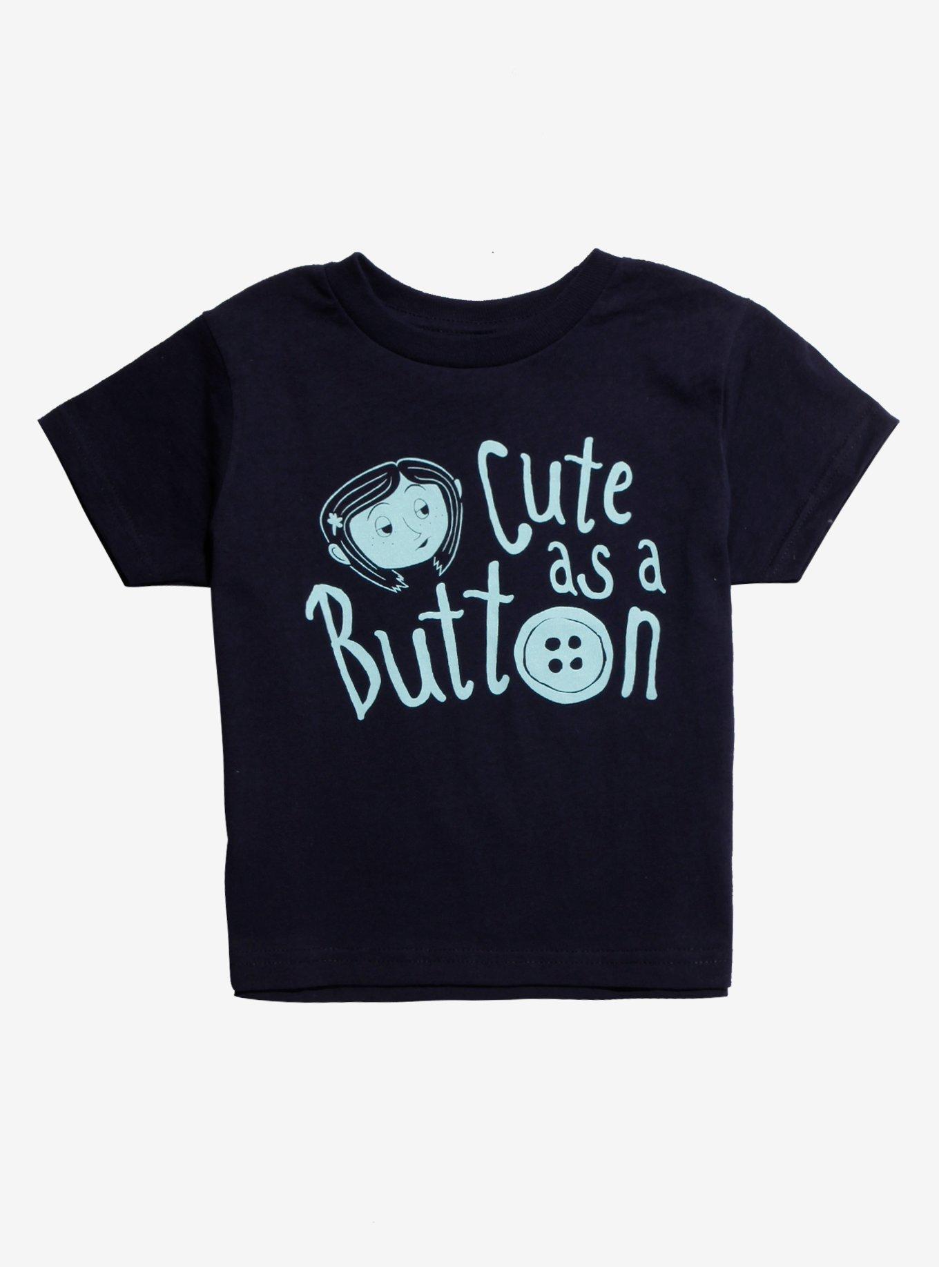 Coraline Cute Button Toddler Ringer T-Shirt - BoxLunch Exclusive | BoxLunch