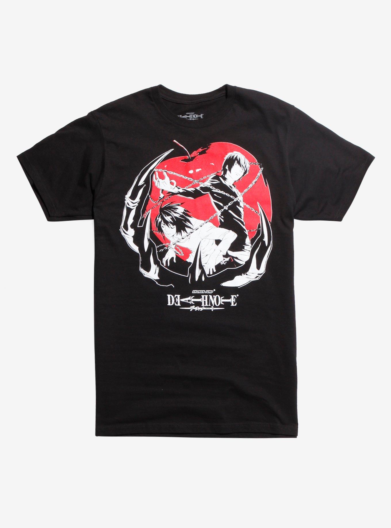 Death Note Light & L Apple T-shirt | Hot Topic