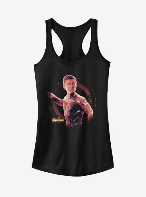 Marvel Spider-Man Peter Parker Girls Tank Top - BLACK | Hot Topic