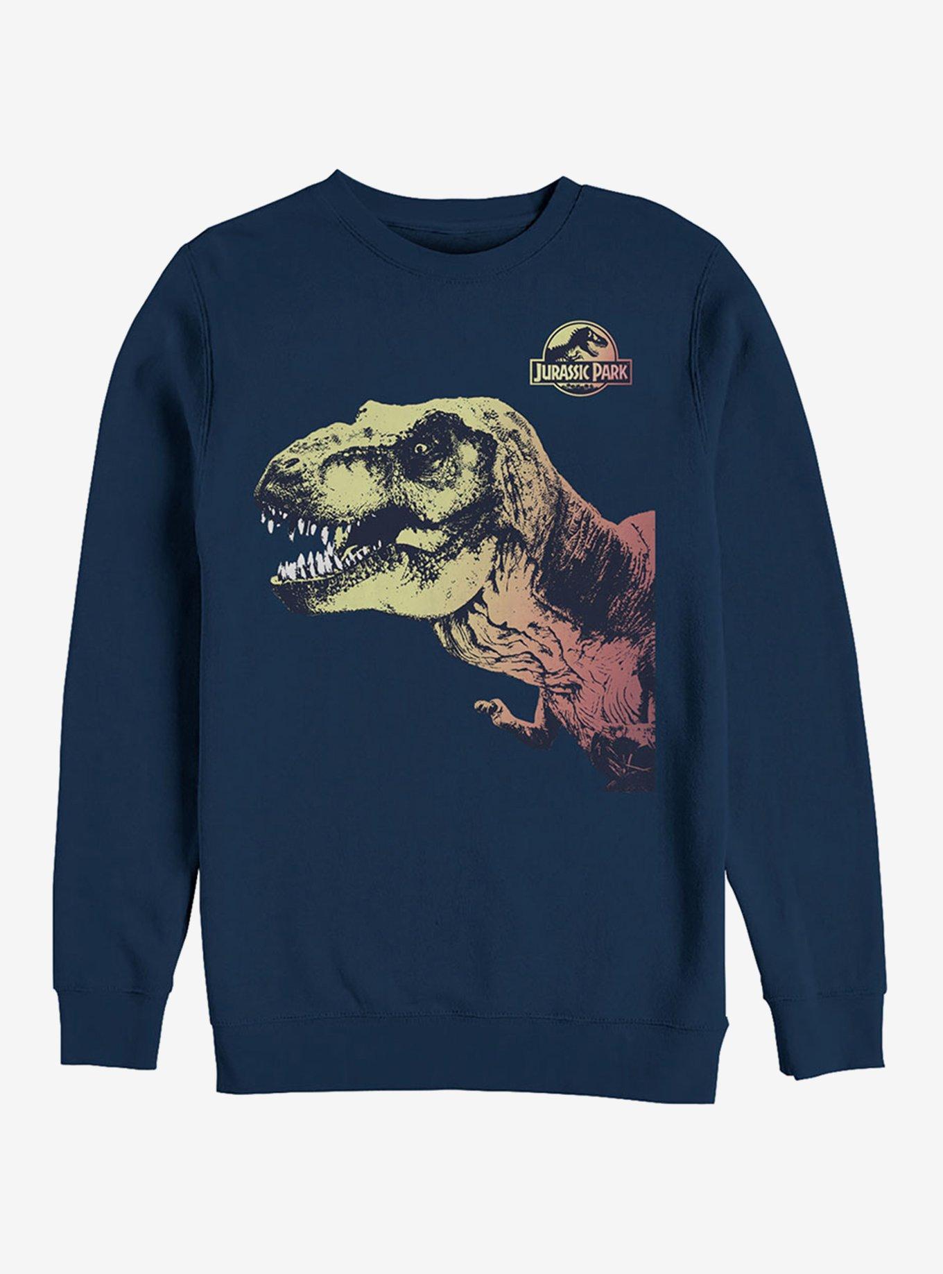 Sneaky T Rex Sweatshirt Blue Hot Topic