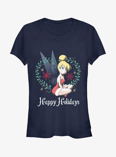 Disney Ugly Christmas Sweater Tinker Bell Girls T-Shirt - BLUE | Hot Topic
