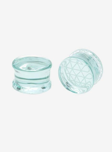 Glass Geometric Plug 2 Pack | Hot Topic