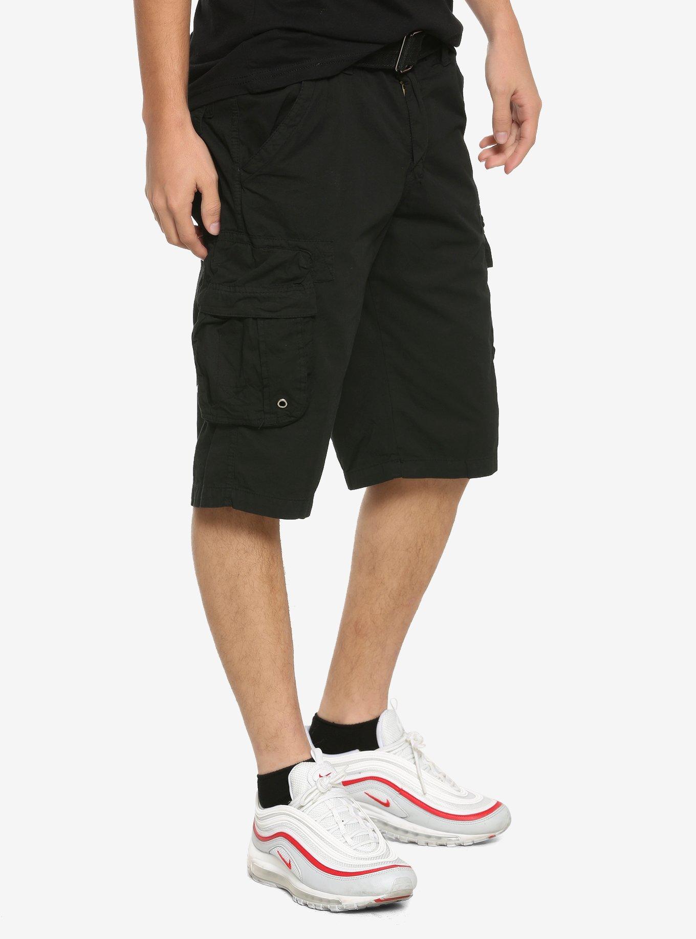 Black Cargo Shorts
