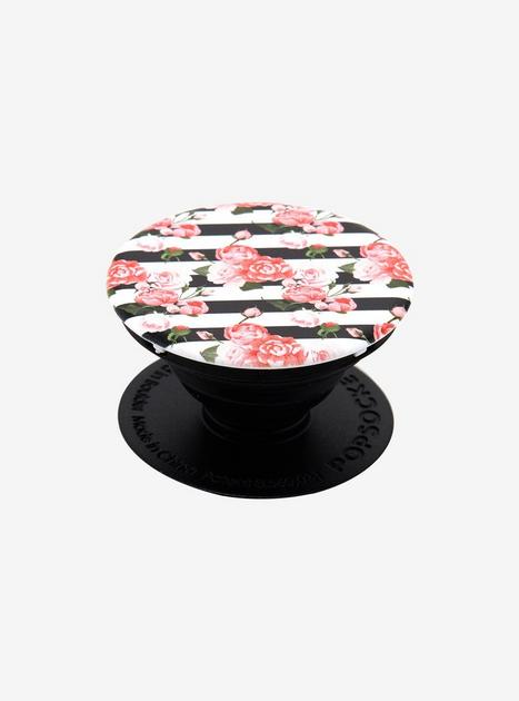 PopSockets Pinstripes & Roses True Romance Phone Grip & Stand | Hot Topic