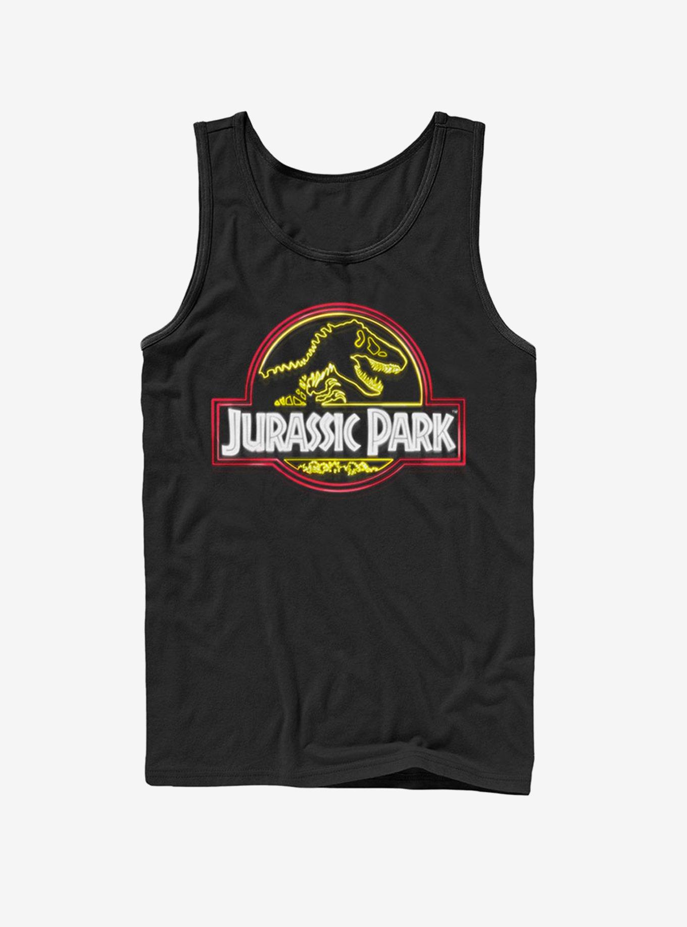 Neon T Rex Logo Tank Black Hot Topic