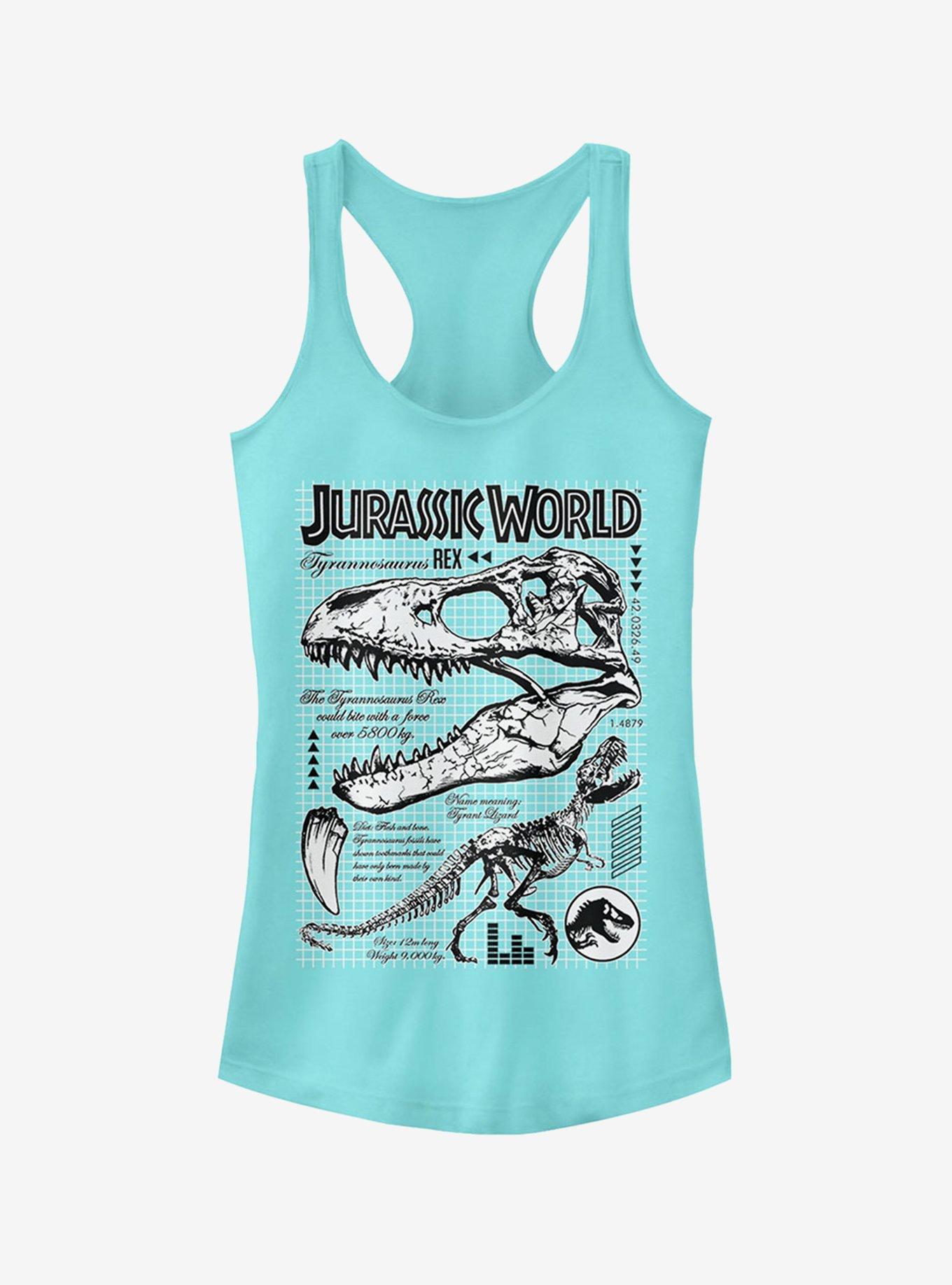 Jurassic World Fallen Kingdom T Rex Details Girls Tank Grey Hot Topic