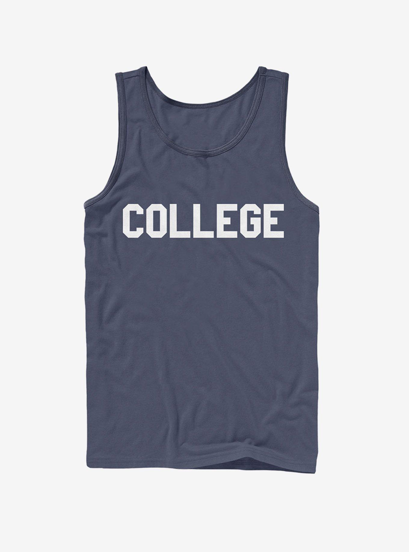 College Text Tank - BLUE | Hot Topic