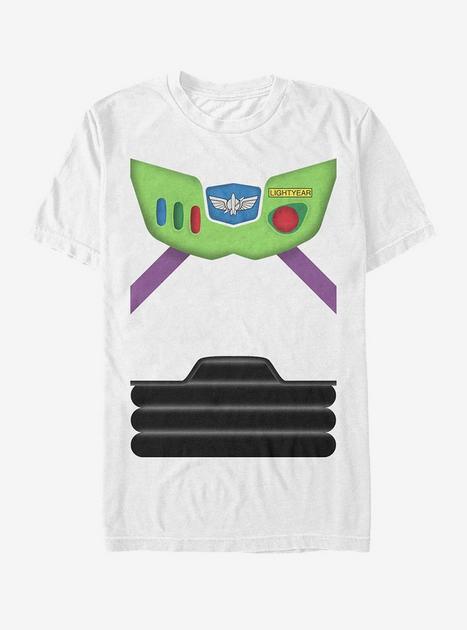 Disney Pixar Toy Story Buzz Lightyear Costume Tee T-Shirt - WHITE | Hot ...