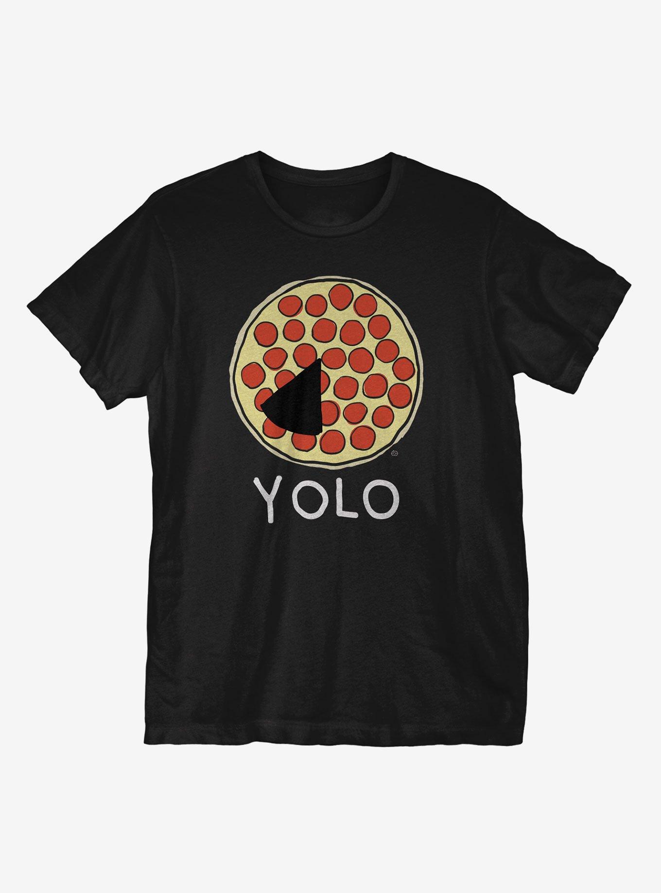 Yolo Pizza T-Shirt - BLACK | Hot Topic